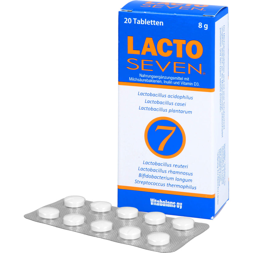 7 probiotic lactic acid bacteria LACTO SEVEN tablets – ELIVERA UK