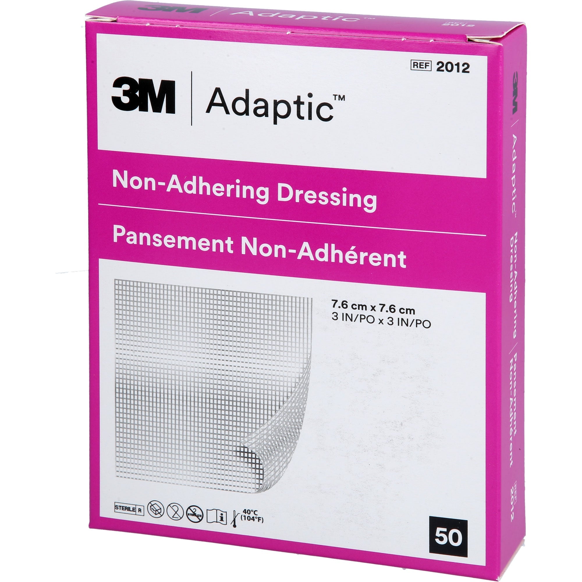 ADAPTIC 7.6x7.6 cm moist wound dressing 2012DE UK – ELIVERA UK