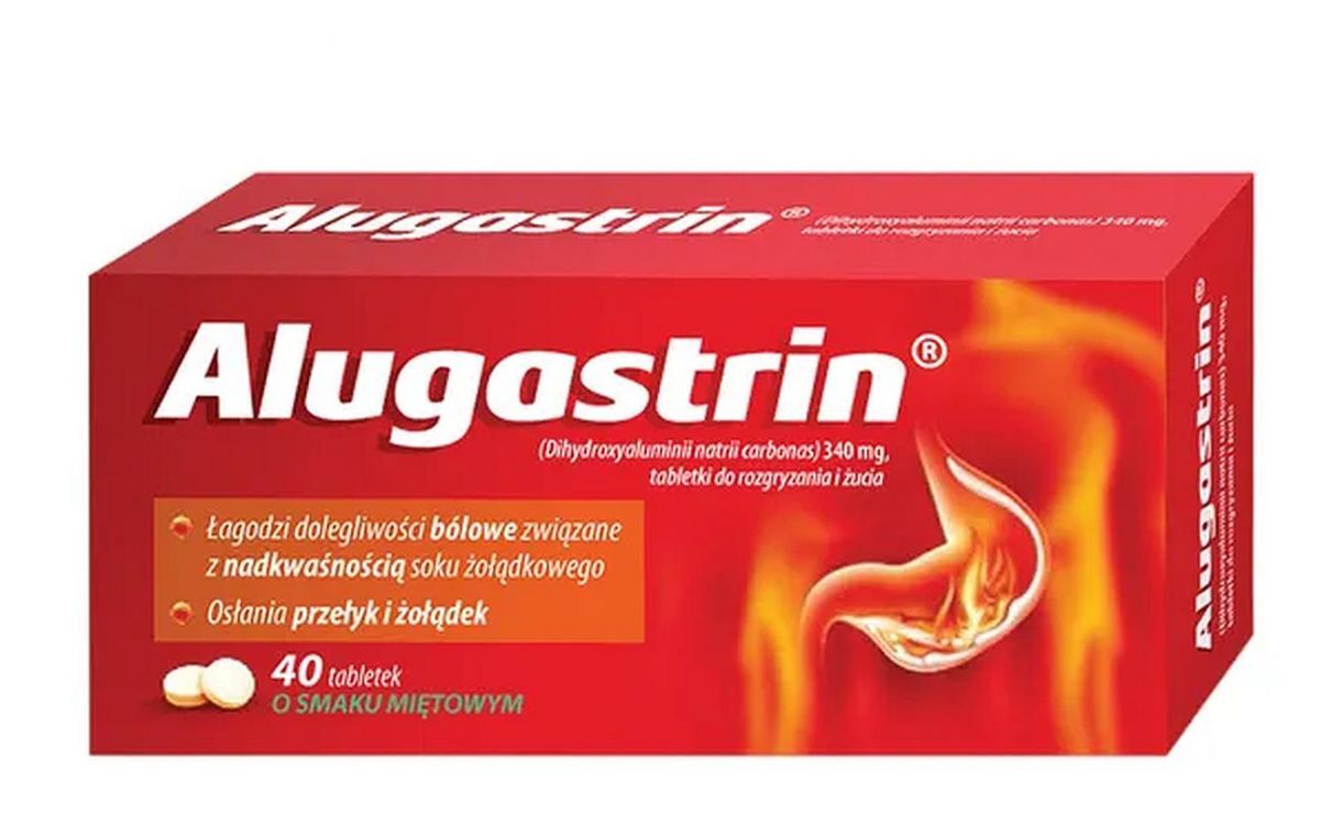 ALUGASTRIN x 40 tablets, ulcers, gastric hyperacidity, duodenum ...