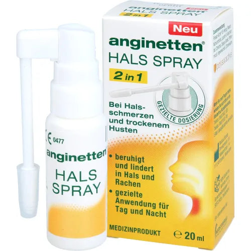 ANGINETTEN Throat Spray 2-in-1 Adult – ELIVERA UK