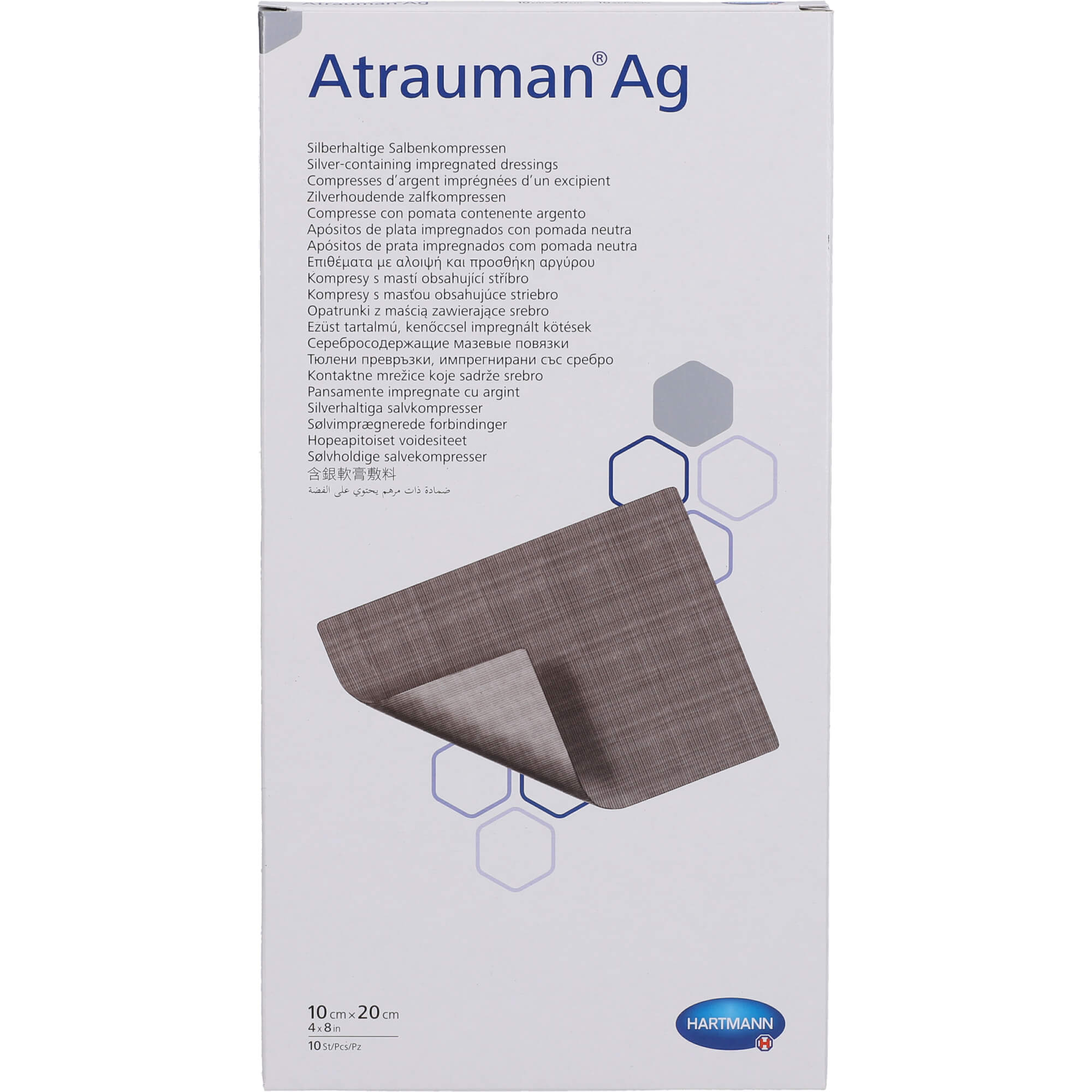 ATRAUMAN Ag 10x20 cm sterile compresses – ELIVERA UK