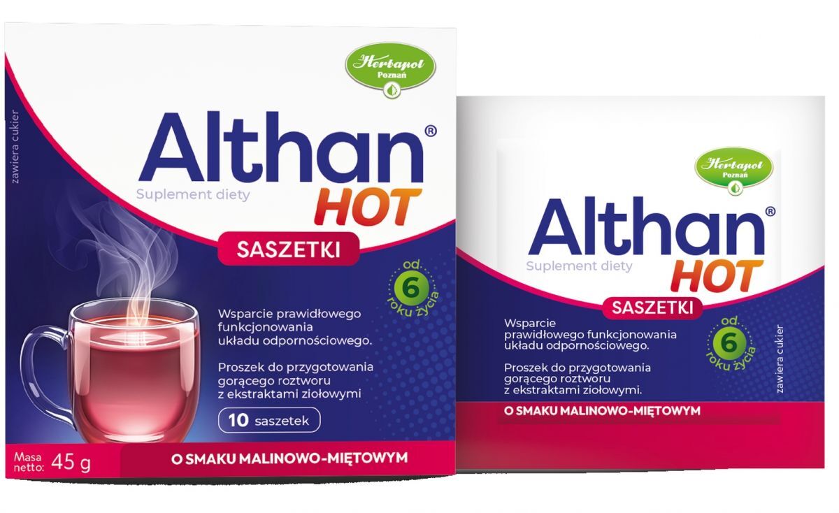 Althan Hot raspberry-mint flavor 10 sachets – ELIVERA UK