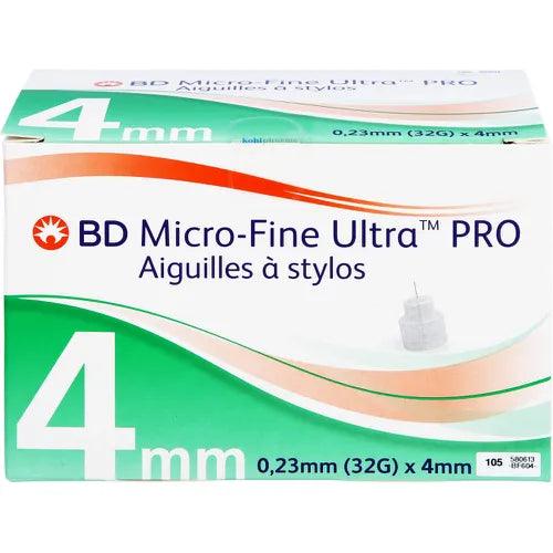 BD MICRO-FINE ULTRA Pro Pen Needles 0.23x4mm 32G UK – ELIVERA UK
