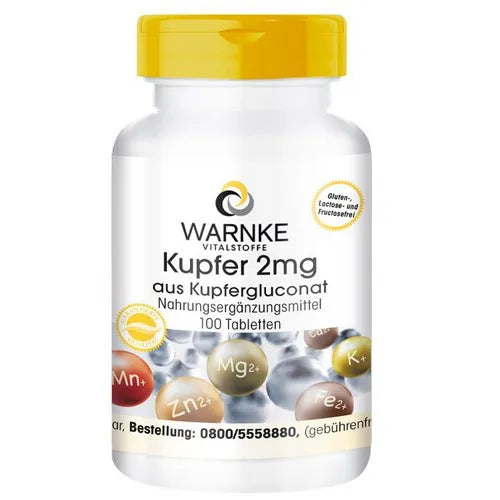 COPPER 2 mg from copper gluconate tablets UK – ELIVERA UK