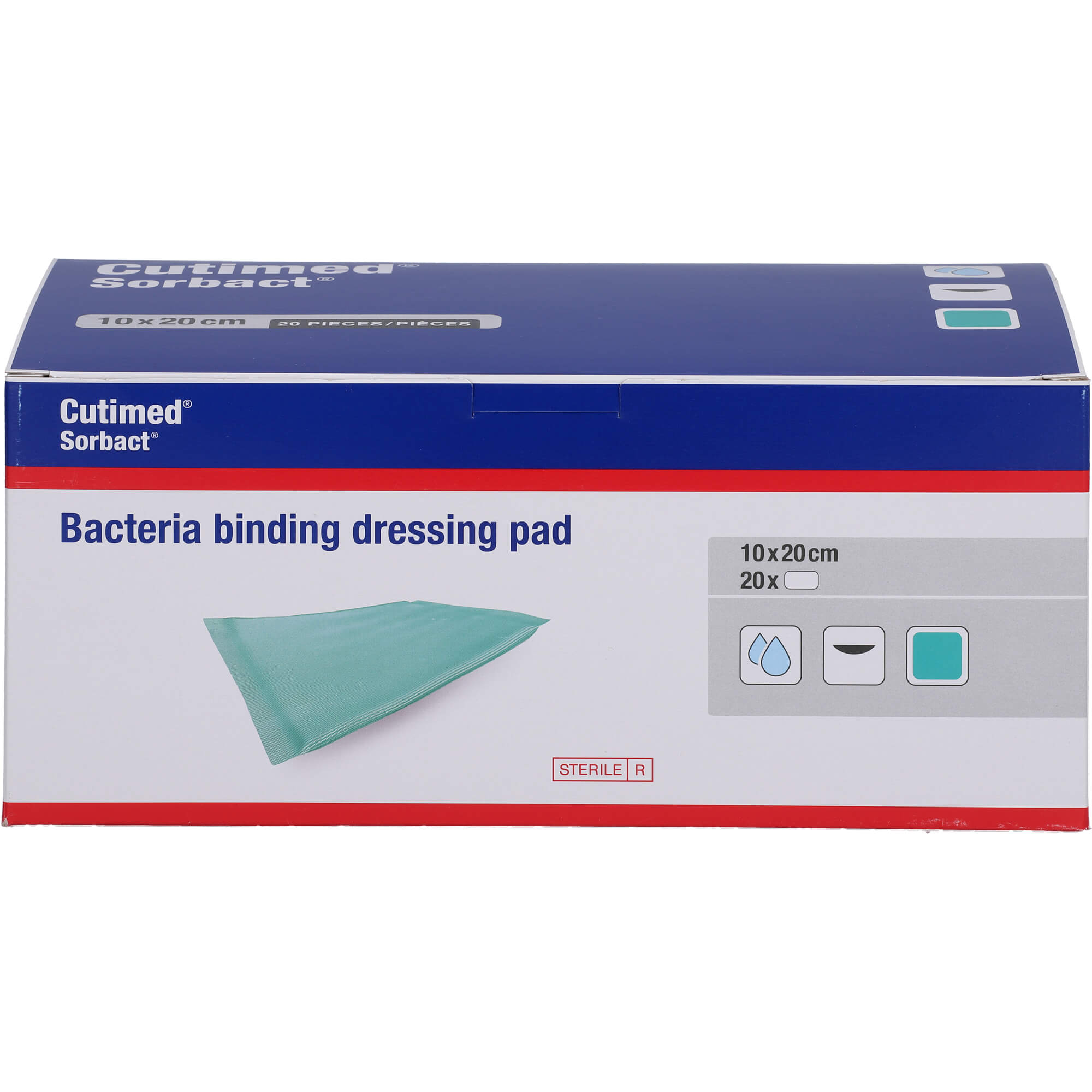 CUTIMED Sorbact absorbent compresses 10x20 cm UK – ELIVERA UK
