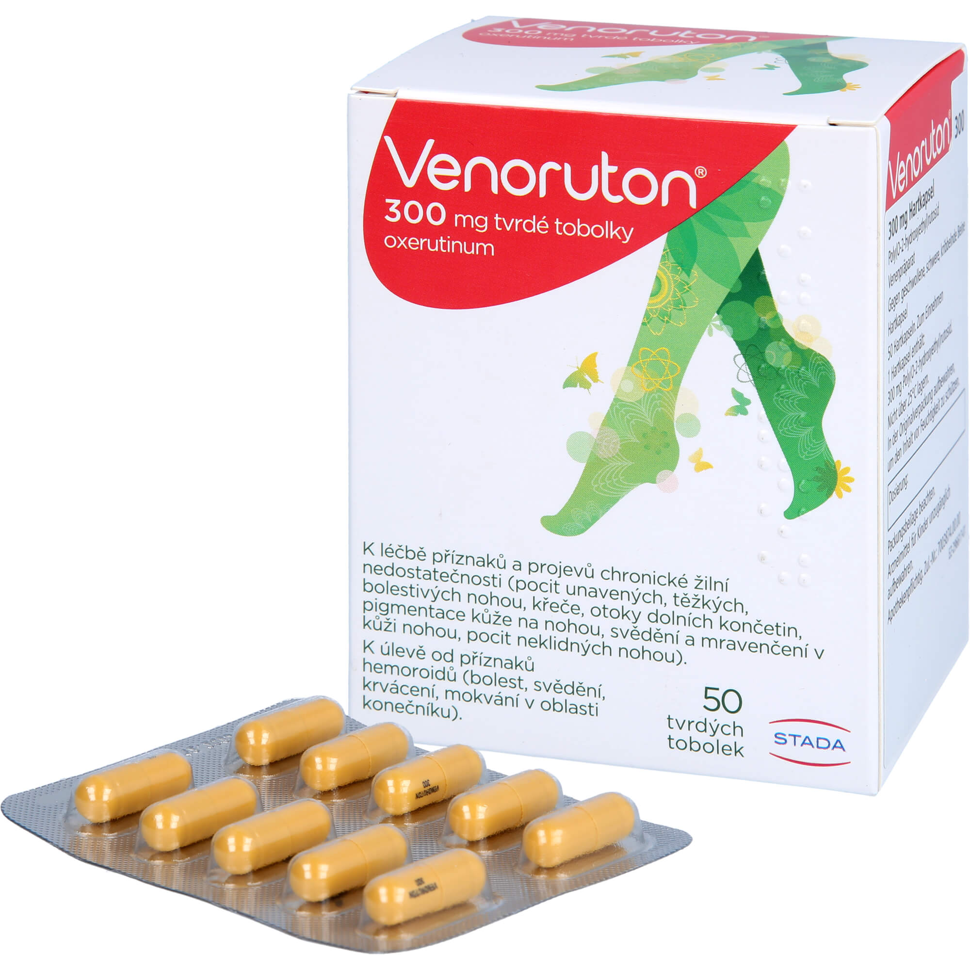Chronic venous insufficiency treatments, VENORUTON 300 mg hard capsules ...