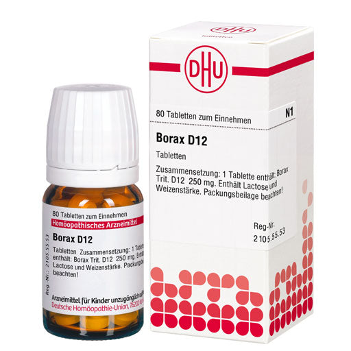 DHU BORAX D 12 Tablets 80 Pcs – ELIVERA UK