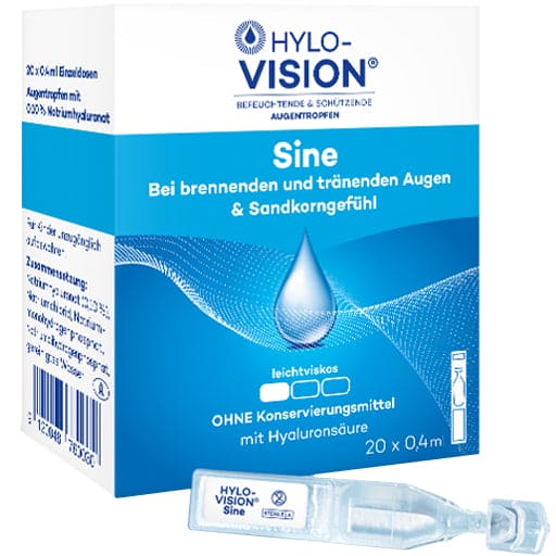 Eye drops HYLO-VISION single dose pipettes – ELIVERA UK