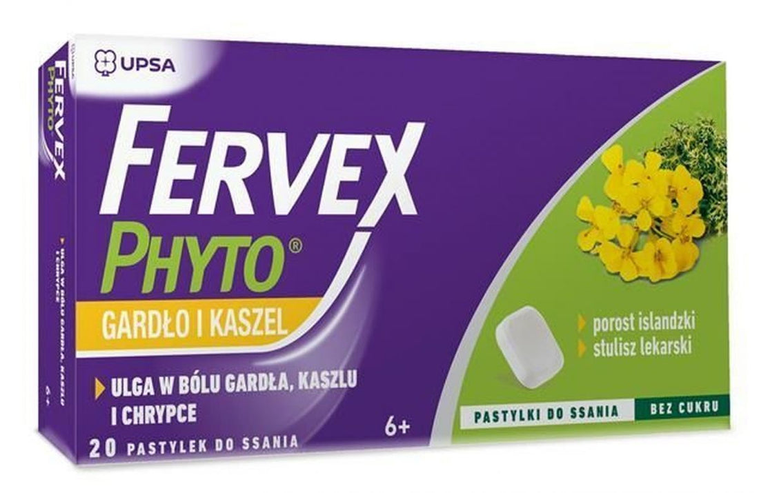 Fervex Phyto Throat and Cough lozenges UK – ELIVERA UK