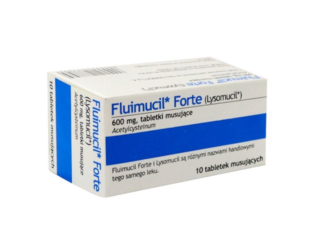Fluimucil Forte 600 mg 10 effervescent tablets – ELIVERA UK