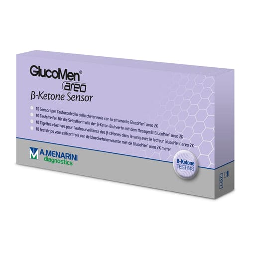 GLUCOMEN areo 2K ß-Ketone Sensor Test Strips UK – ELIVERA UK