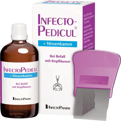 Head lice treatment+ nit comb, INFECTOPEDICUL solution UK – ELIVERA UK
