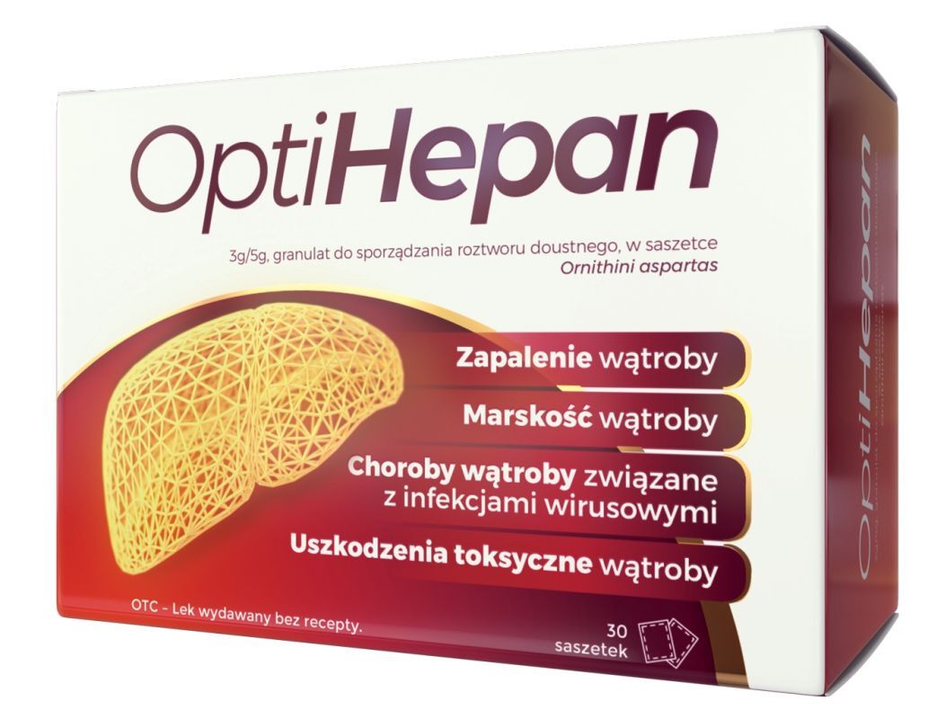 Hepatitis, cirrhosis, toxic liver damage OptiHepan sachets UK – ELIVERA UK