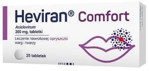 Heviran Comfort, antiviral medicine, aciclovir, common thistle (Herpes ...