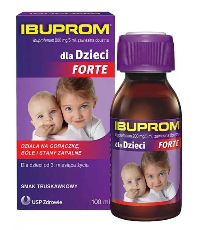 Ibuprom for Children Forte 200 mg oral suspension 100 ml – ELIVERA UK