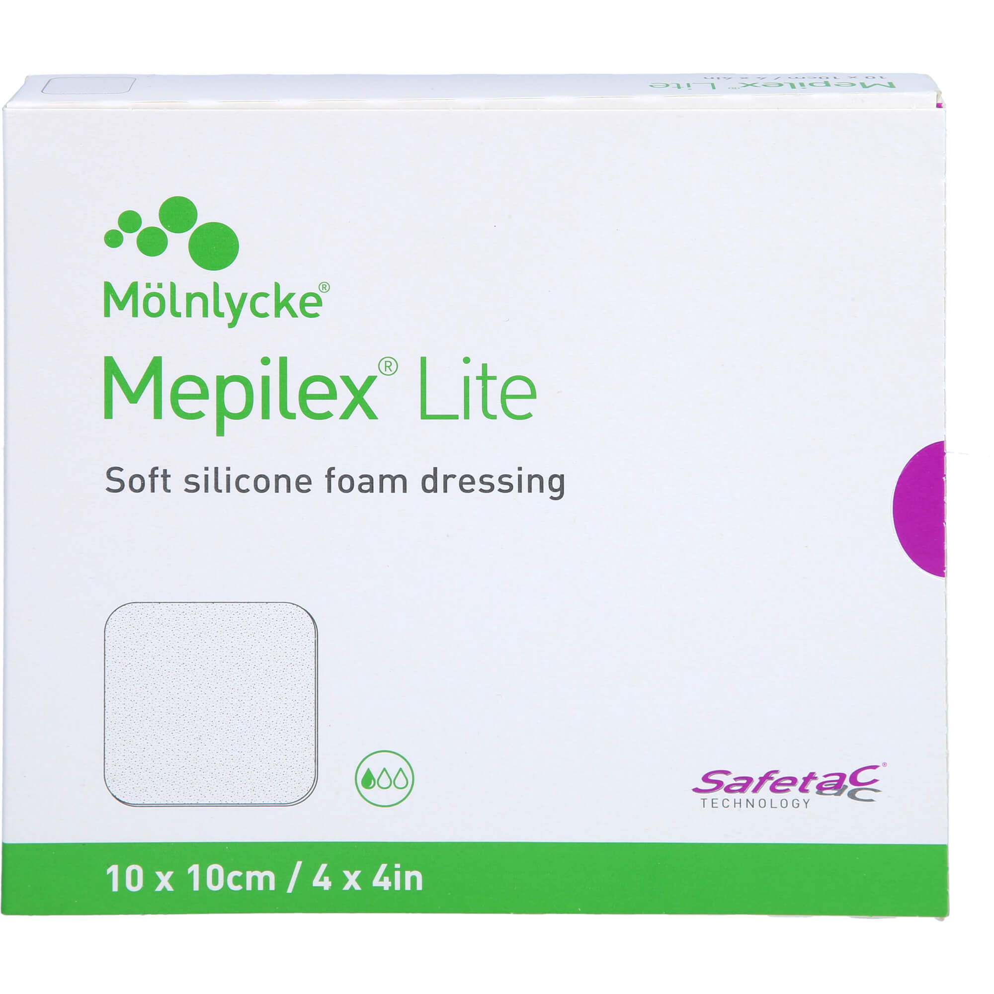 MEPILEX Lite foam dressing 10x10 cm sterile UK – ELIVERA UK