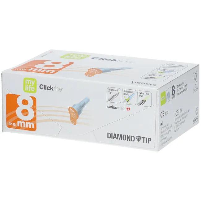 MYLIFE Clickfine Pen Needles 8mm, cannula – ELIVERA UK