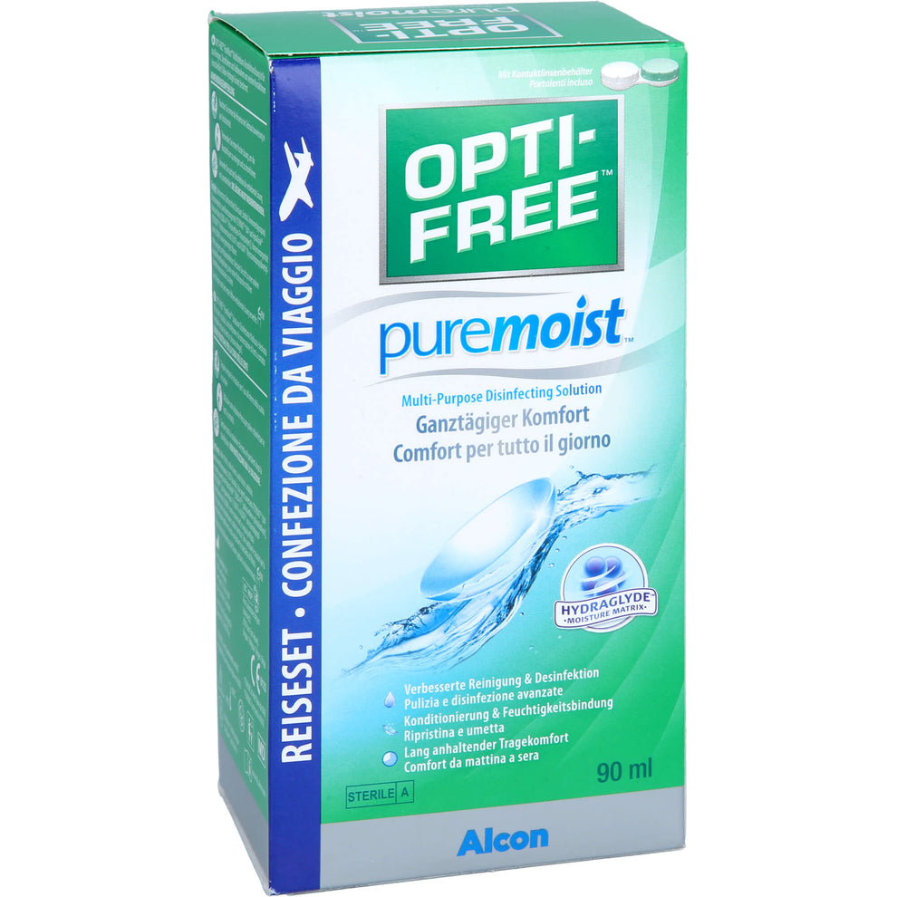 OPTI-FREE PureMoist multi-disinfectant travel set UK – ELIVERA UK