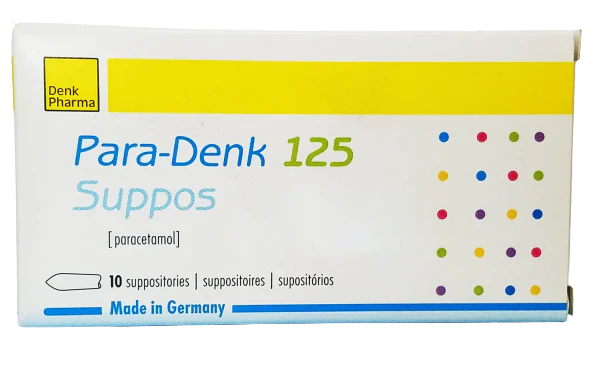 PARACETAMOL Denk 125 mg suppositories UK – ELIVERA UK