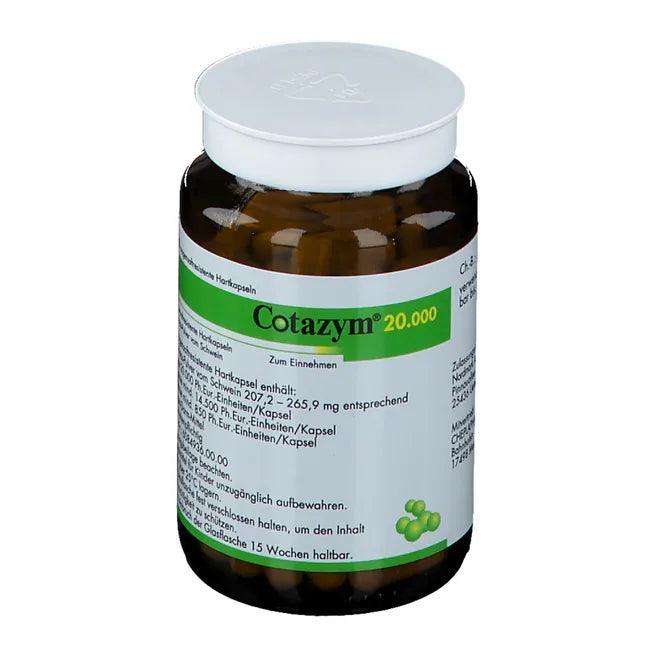 Pancreatin, triacylglycerol lipase, COTAZYM 20,000 pellets UK – ELIVERA UK