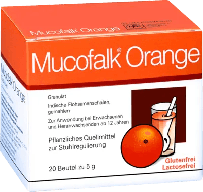 Psyllium husk powder, MUCOFALK Orange Graules sachets UK – ELIVERA UK
