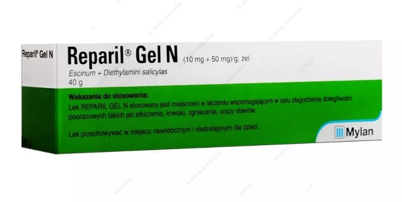 REPARIL GEL N 40g hematoma treatment, edema treatment – ELIVERA UK