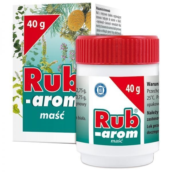 RUB-AROM ointment 40g, muscle pain relief, muscle rub, muscle pain ...