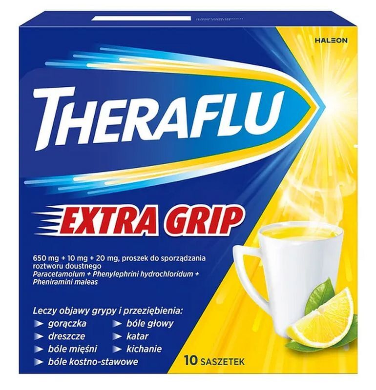 THERAFLU ExtraGrip x 10 sachets – ELIVERA UK