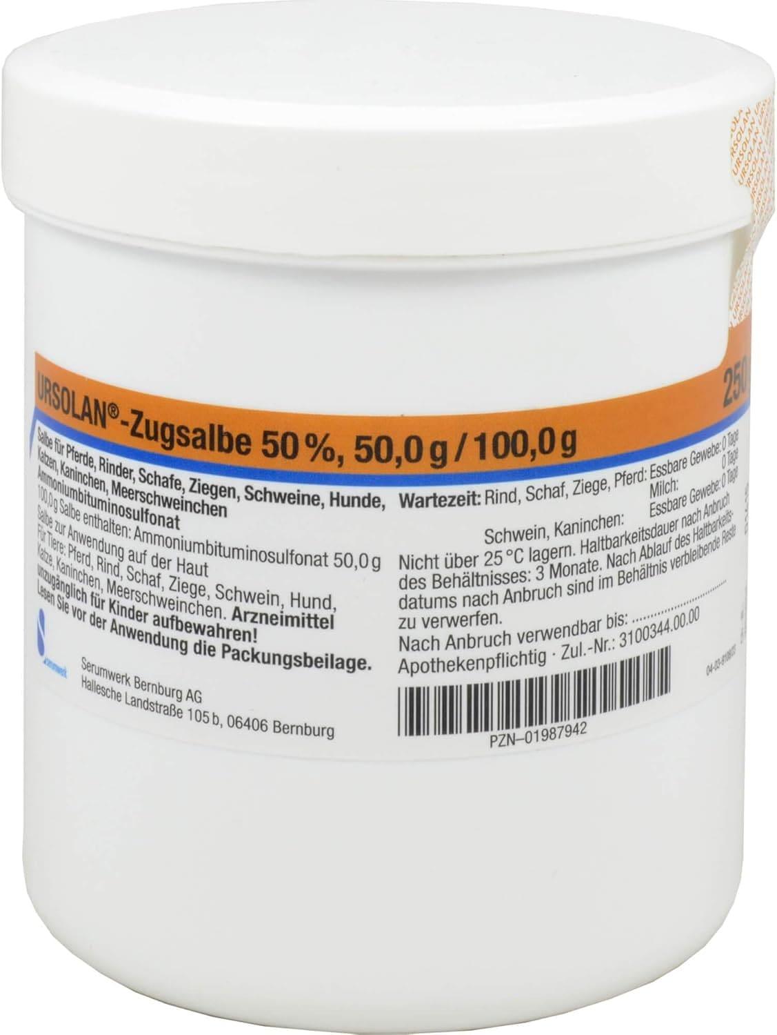 URSOLAN drawing (Pulling) ointment 50% vet. – ELIVERA UK