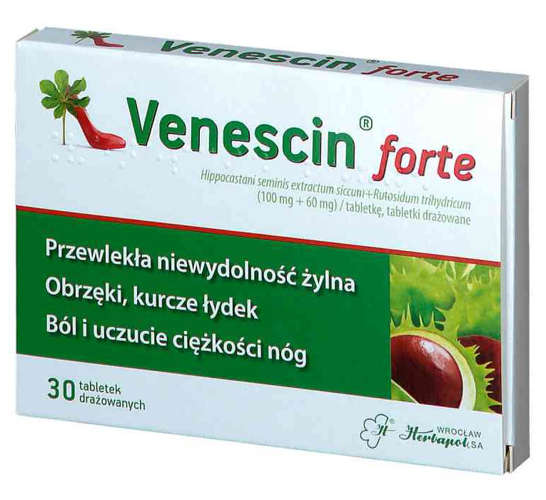 VENESCIN Forte x 30 tablets, chronic venous insufficiency UK – ELIVERA UK