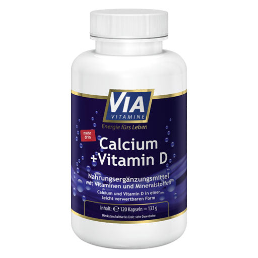 VIAVITAMINE Calcium+Vitamin D3 Capsules – ELIVERA UK