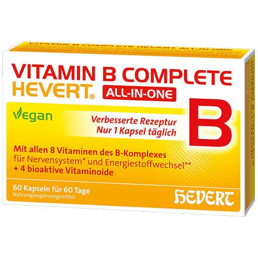 VITAMIN B COMPLETE Hevert all-in-one capsules UK – ELIVERA UK
