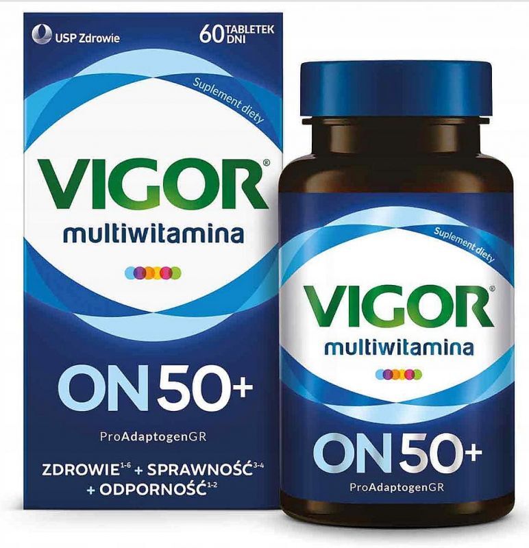 Vigor Multivitamin On 50+ 60 tablets – ELIVERA UK