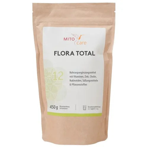 Vitamins, zinc, choline, nucleotides, plants FLORA Total powder UK ...