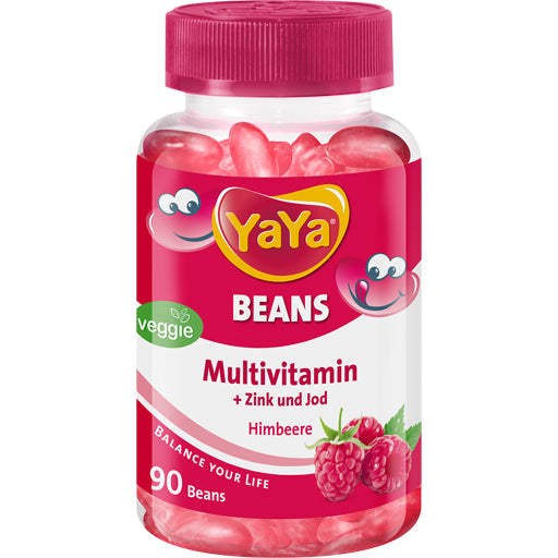 YAYA BEANS Raspberry Zinc and Iodine Chewable Tablets UK – ELIVERA UK
