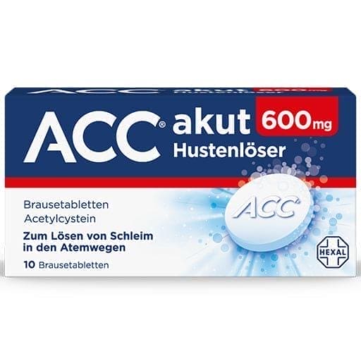 ACC acut 600 acetylcysteine effervescent tablets UK – ELIVERA UK