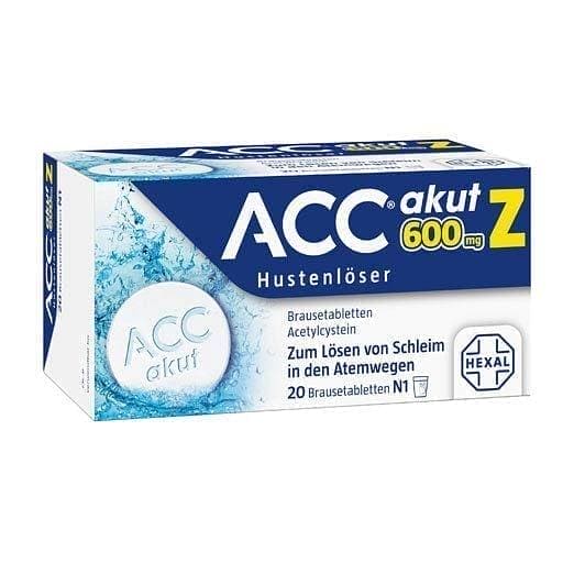 ACC acute 600 Z, relieve a cough at night, effervescent tablets UK ...