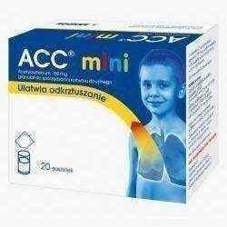 ACC MINI 100mg x 20 sachets, acetylcysteine, respiratory diseases ...