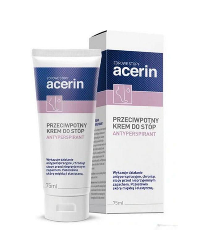 ACERIN Foot cream perspirant antiperspirant 75ml, antiperspirant for ...