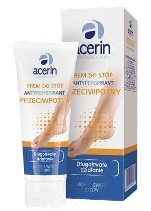 ACERIN Foot cream perspirant antiperspirant 75ml, antiperspirant for ...