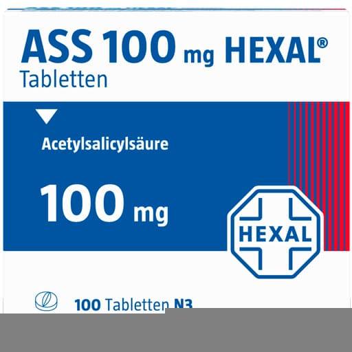 Acetylsalicylic acid, ASS 100 HEXAL tablets – ELIVERA UK