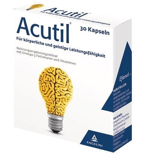 ACUTIL capsules, omega-3 fatty acids, folic acid, vitamin B12 – ELIVERA UK