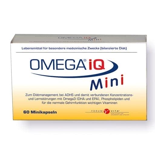 ADHD, concentration, OMEGA IQ Mini capsules UK – ELIVERA UK
