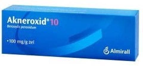 AKNEROXID 10% gel 50g, acne vulgaris, benzoyl peroxide – ELIVERA UK