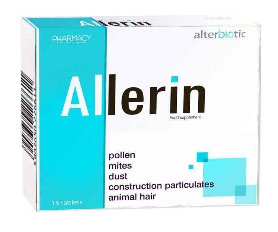 Allerin x 15 tablets, allergic to pollen, hay fever UK – ELIVERA UK