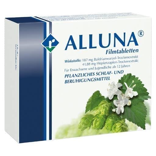 ALLUNA film-coated tablets 60 pc valerian root and hops – ELIVERA UK