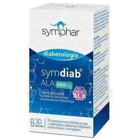 Alpha lipoic acid | Symdiab ALA 600mg x 30 capsules UK – ELIVERA UK