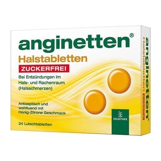 ANGINETTEN pharynx, throat tablets, sugar-free – ELIVERA UK