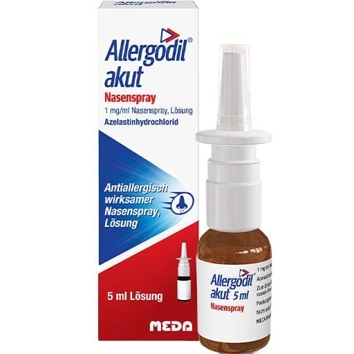 Antiallergic, antihistamine, hay fever, ALLERGODIL acute nasal spray ...