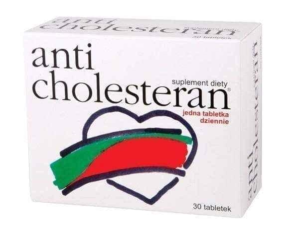 ANTICHOLESTERAN x 30 tablets, cholesterol levels – ELIVERA UK